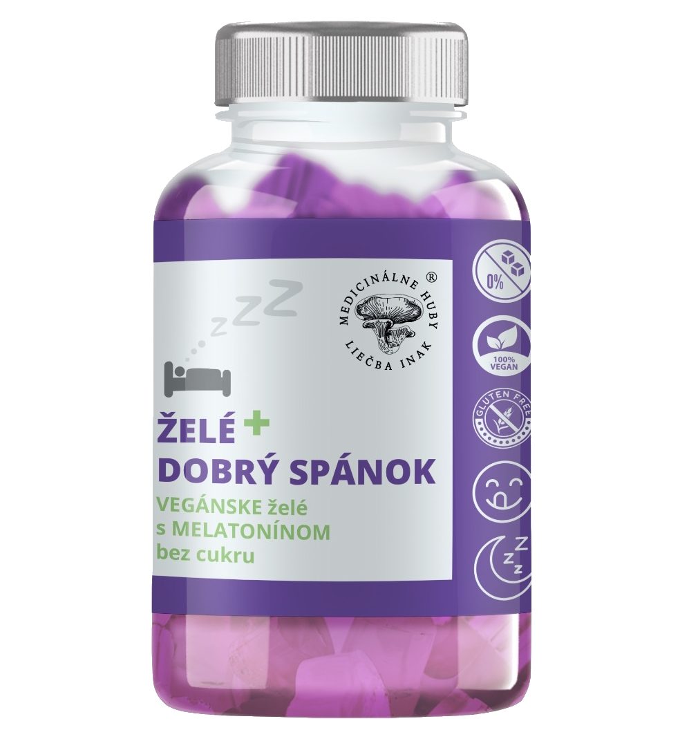 Dobrý spánok, vegánske želé s melatonínom, 60 ks